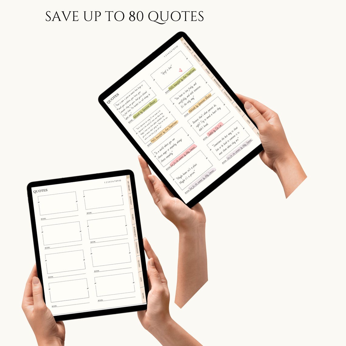 Digital Reading Journal, Book Tracker for Goodnotes, Digital Reading ...