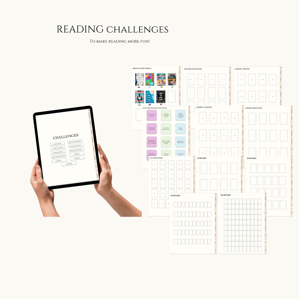 Digital Reading Journal, Book Tracker for Goodnotes, Digital Reading ...