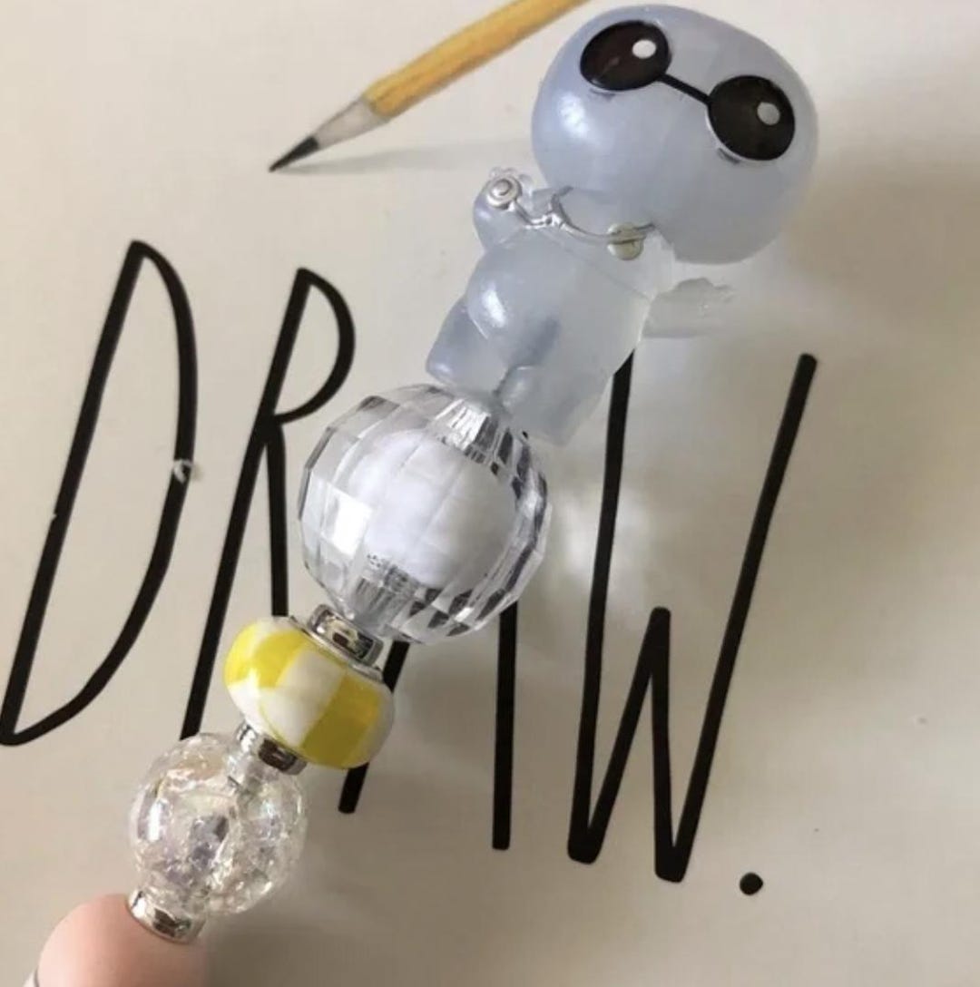 Disney Doorables Big Hero 6 Handmade Beaded Pen Etsy 7146