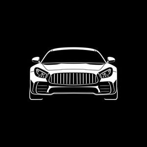 AMG Gt 2020 Car Silhouette SVG PNG for Cutting, Print, Cricut, Sticker ...