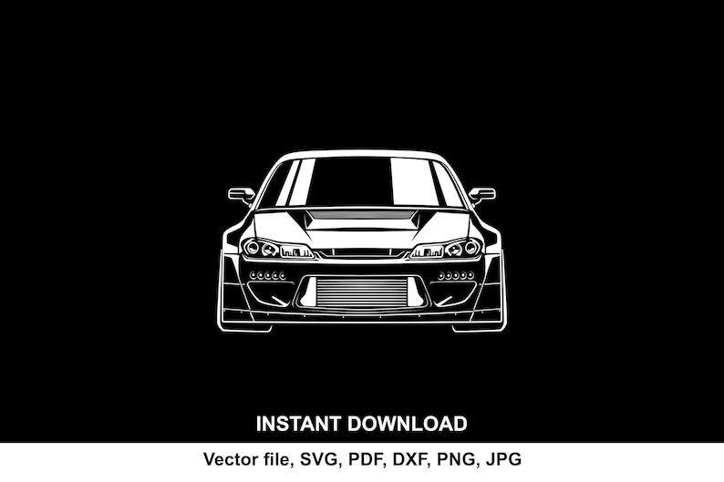 Silvia S15 Car Silhouette: SVG PNG Cut File (digital Download) - Etsy