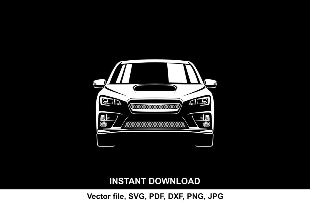 WRX STI Car Silhouette Vector (svg, Png) for Cricut (digital Download ...