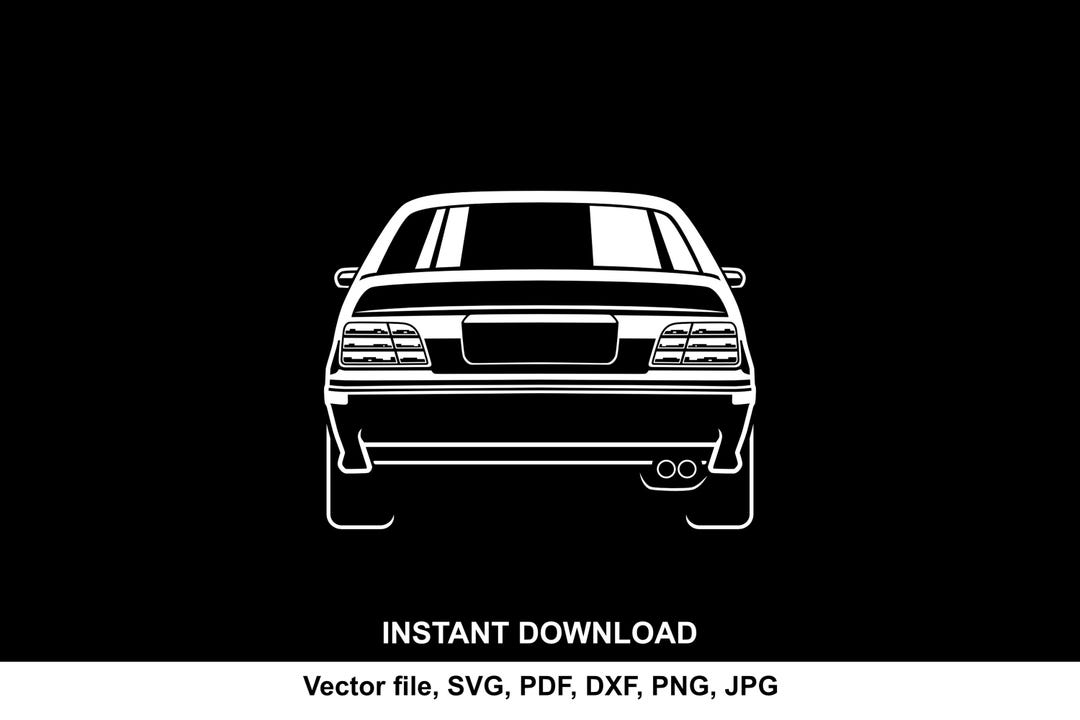 E36 SVG, Silhouette, Car Vector, File for Cricut & Laser Cutting - Etsy