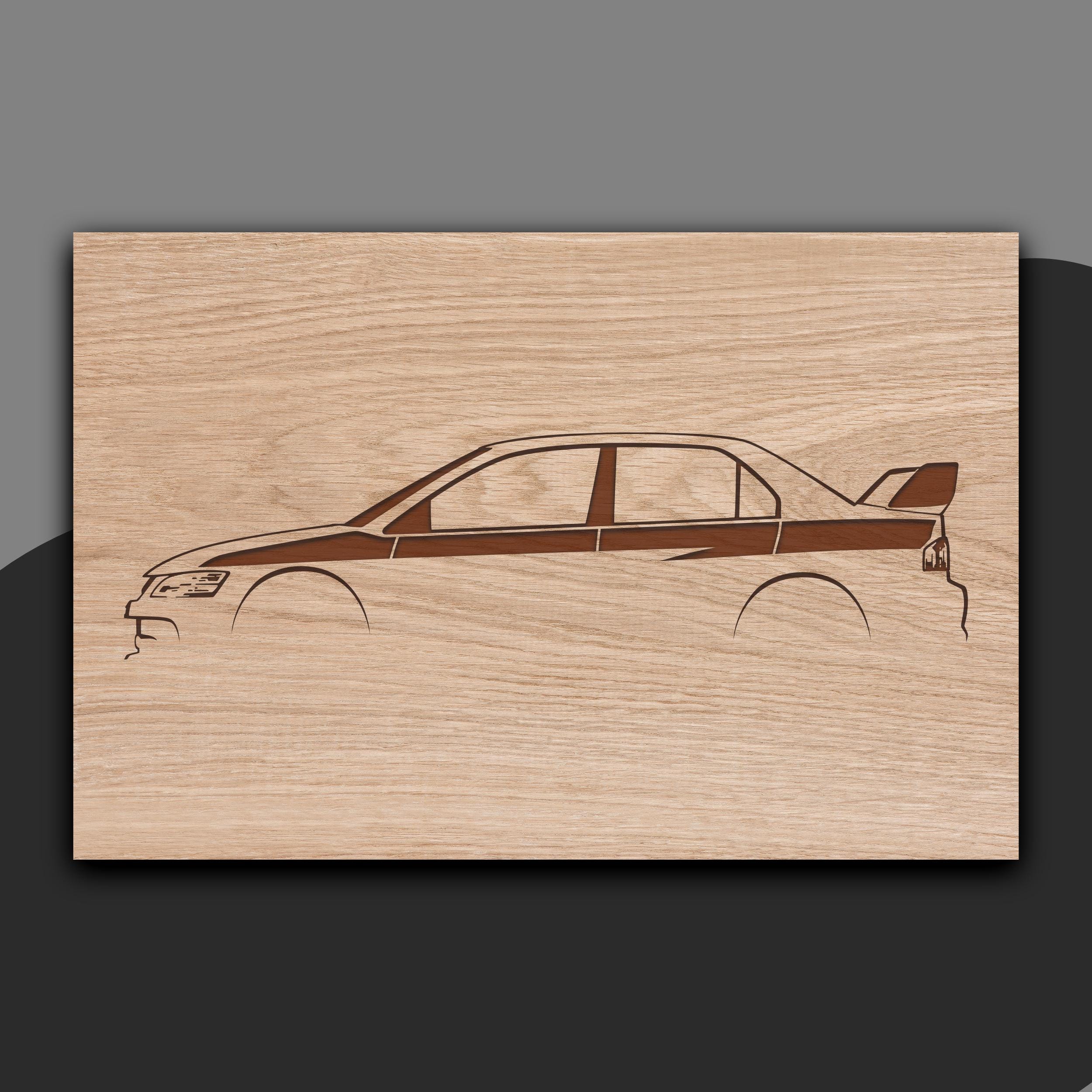 Lancer Evo IX Car Silhouette SVG PNG for Cutting, Print, Cricut ...