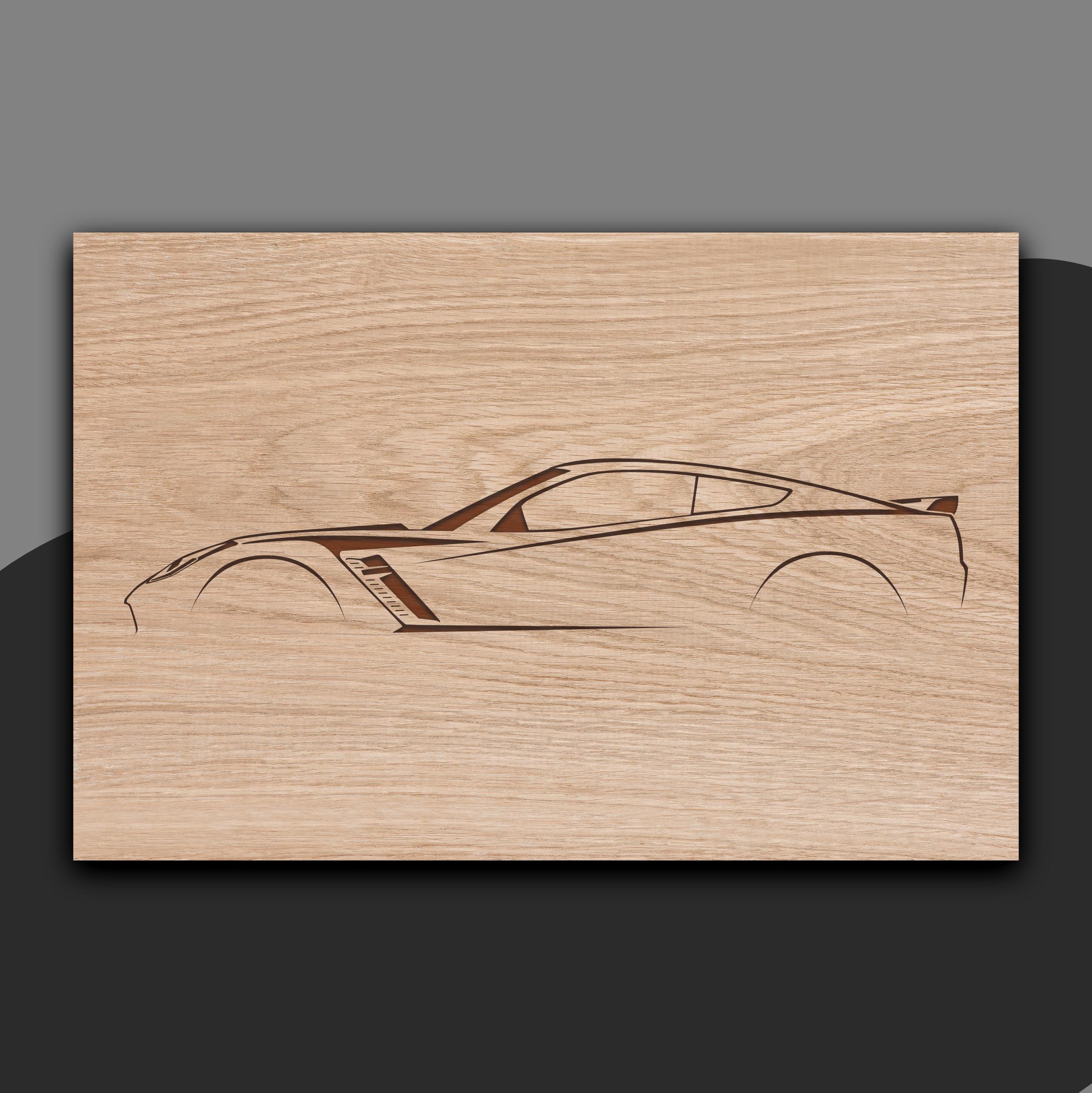 2015 Corvette Z06 Car Silhouette SVG PNG for Cutting, Print, Cricut ...