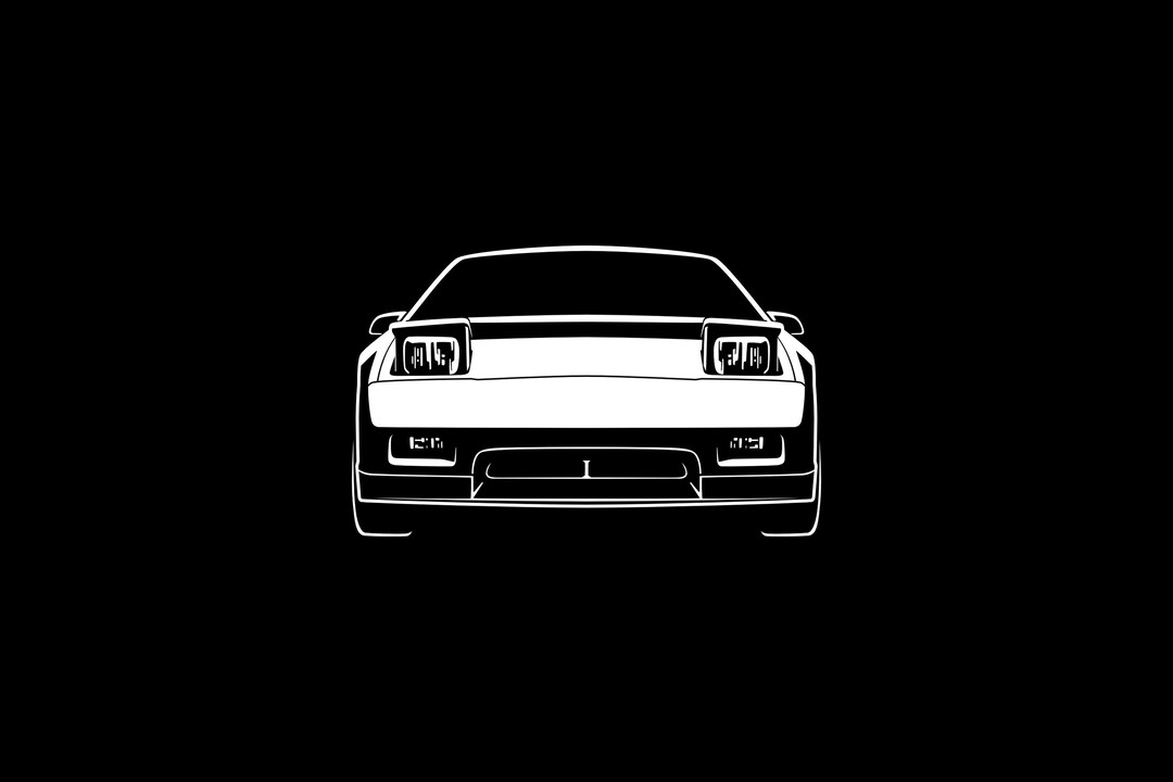 Pontiac Fiero Car Silhouette SVG PNG for Cutting, Print, Cricut ...