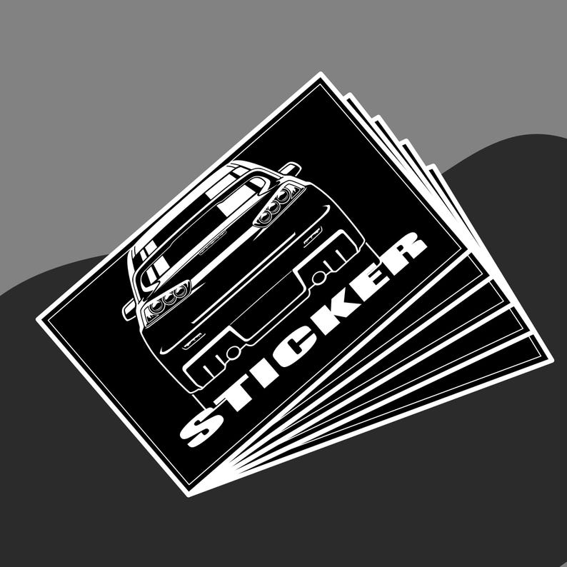 Lancer Evo X Car Silhouette SVG PNG for Cutting, Print, Cricut, Sticker ...