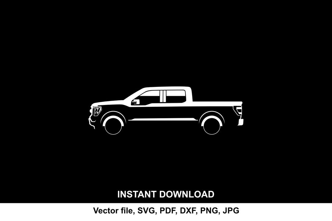 F150 SVG, Silhouette, Car Vector, File for Cricut & Laser Cutting - Etsy