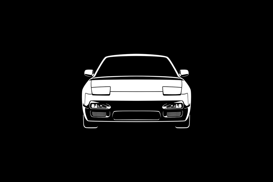 Silvia 180SX Car Silhouette SVG PNG for Cutting, Print, Cricut, Sticker ...