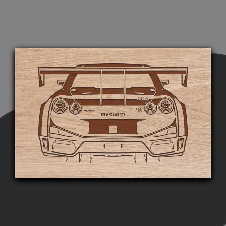 GTR R35 Nismo Car Silhouette SVG PNG for Cutting, Print, Cricut ...