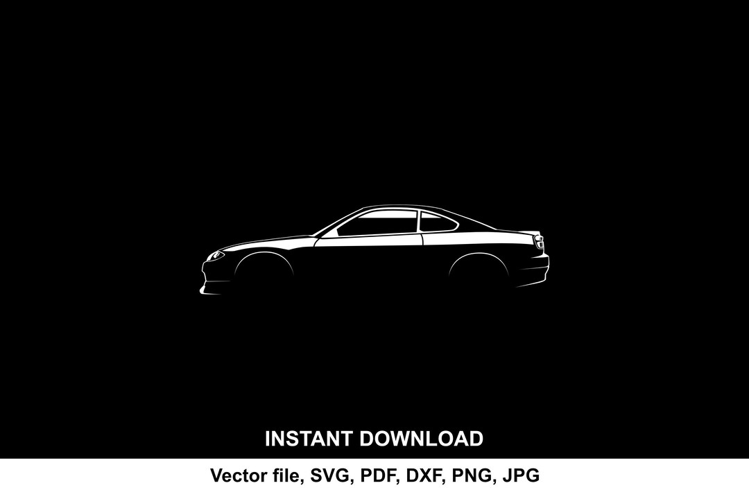 Silvia S15 Car Silhouette Vector File SVG for Cricut, Cameo, Cutting ...