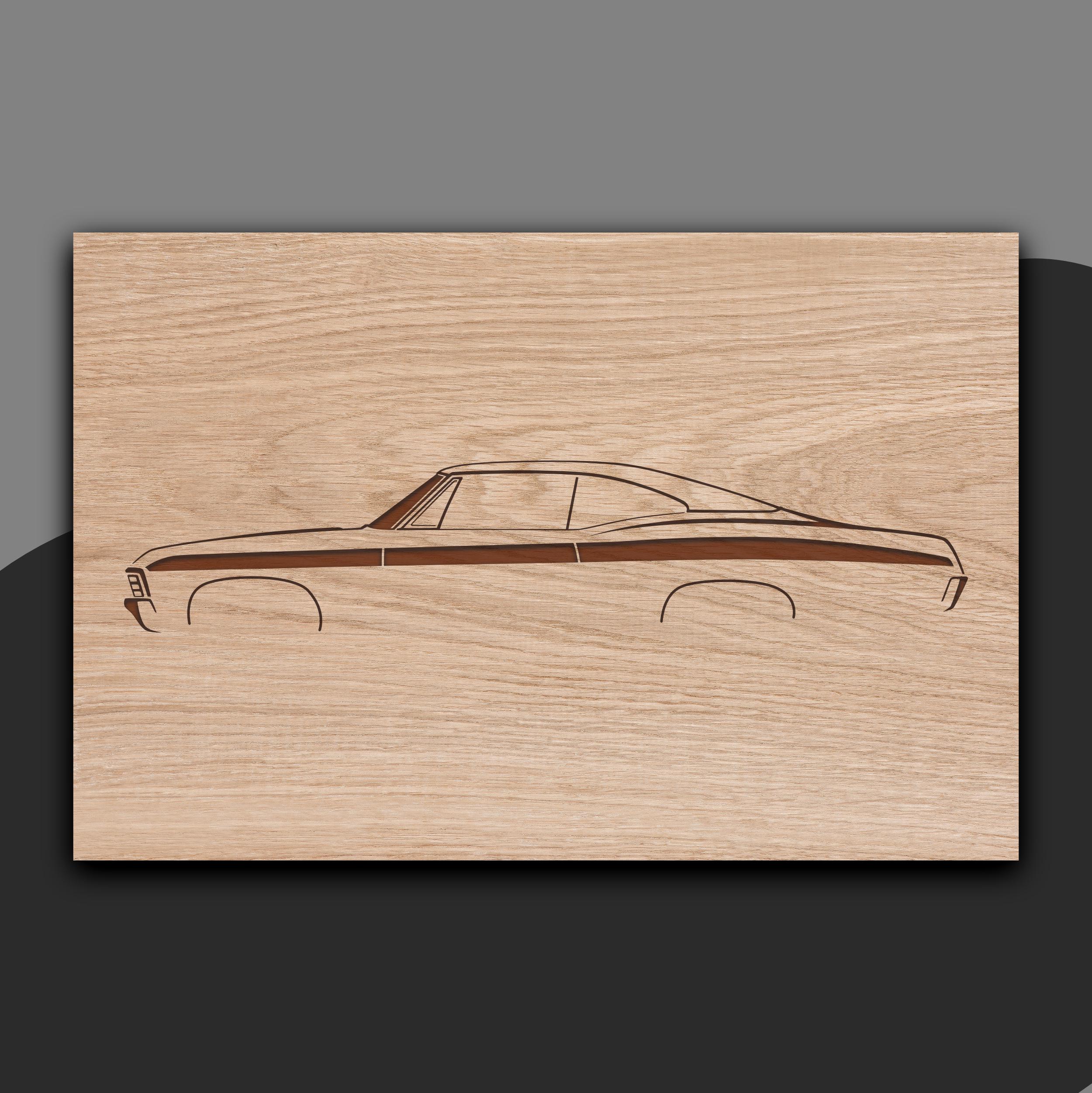 Impala 1967 Car Silhouette Vector File SVG for Cricut, Cameo, Cutting ...
