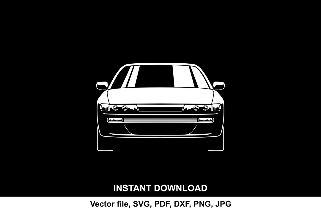 Silvia S13 Auto-Silhouette SVG PNG: Cricut, Druck, Aufkleber (digitaler ...