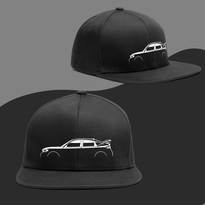 Civic FL5 Car Silhouette: Car Svg File for Cricut, Cameo, Print ...