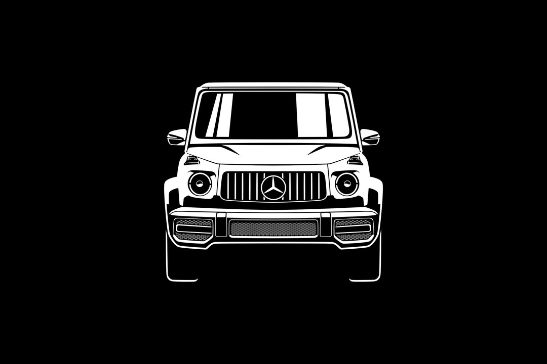 AMG G63 2019 Car Silhouette SVG PNG for Cutting, Print, Cricut, Sticker ...