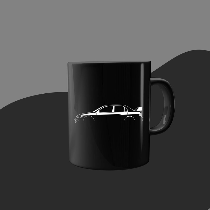 Lancer Evo IX Car Silhouette SVG PNG for Cutting, Print, Cricut ...