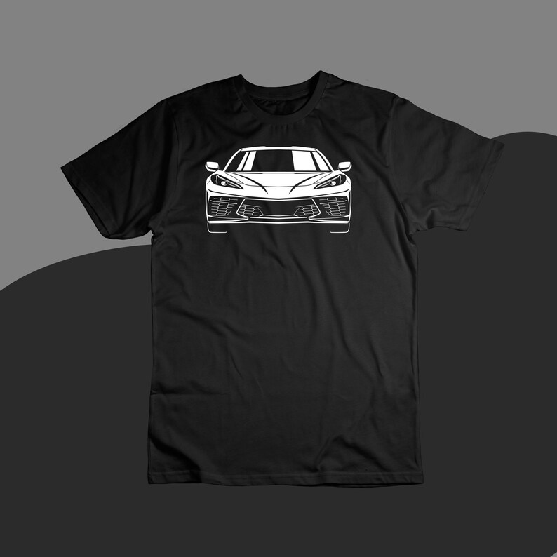 Corvette C8 Car Silhouette SVG PNG for Cutting, Print, Cricut, Sticker ...