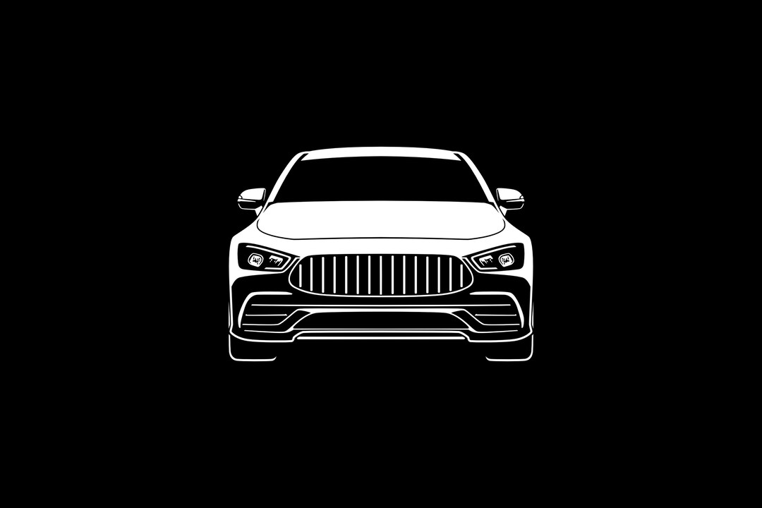 AMG Gt Coupe 2019 Car Silhouette SVG PNG for Cutting, Print, Cricut ...