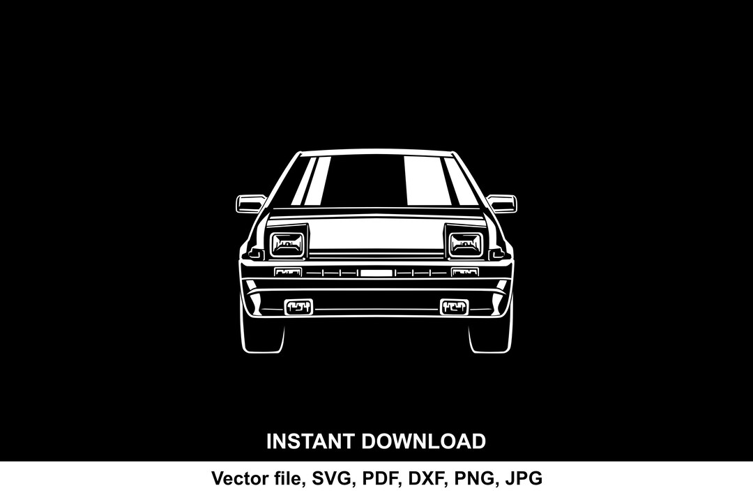 AE86 Car Silhouette SVG, PNG Files for Cricut (digital Download) - Etsy UK