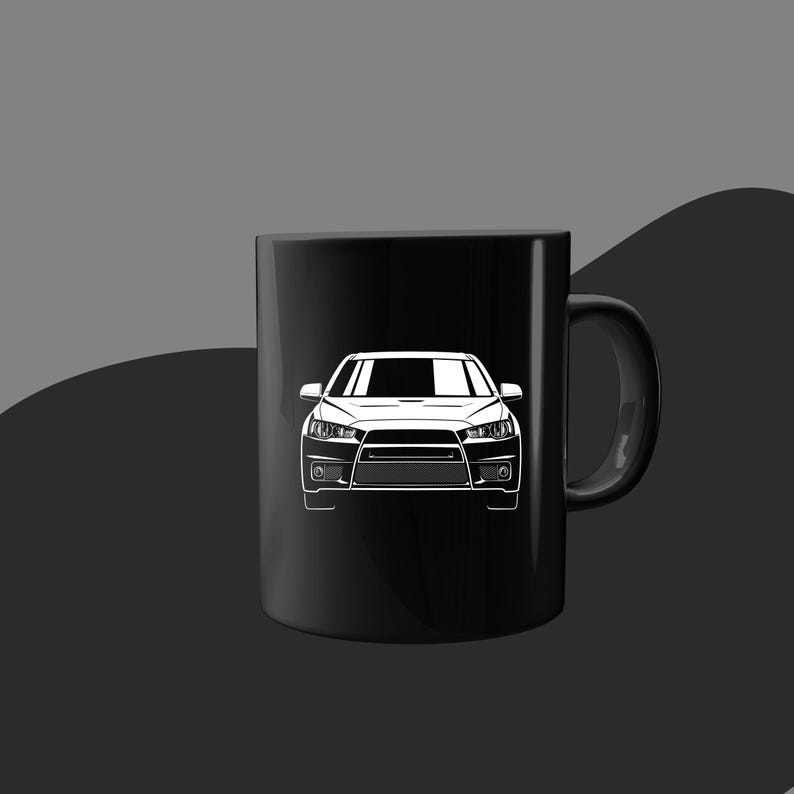 Lancer Evo X Car Silhouette SVG PNG for Cutting, Print, Cricut, Sticker ...