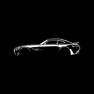 AMG Gt Car Silhouette SVG PNG for Cutting, Print, Cricut, Sticker ...
