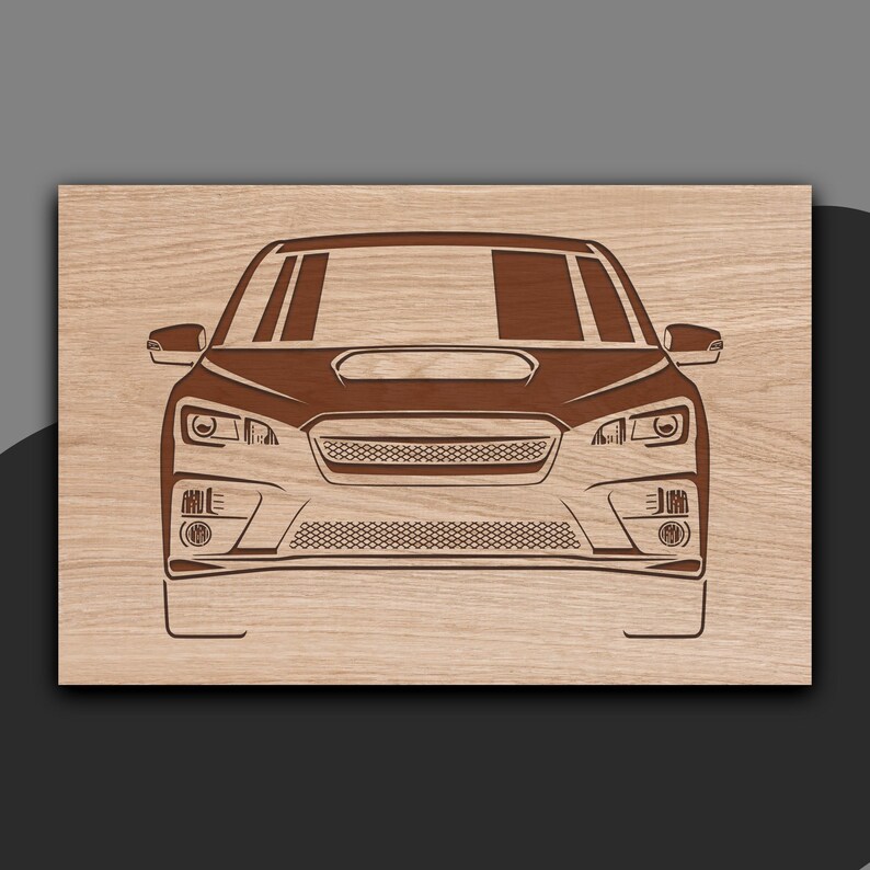 WRX Sti Car Silhouette SVG PNG for Cutting, Print, Cricut, Sticker - Etsy