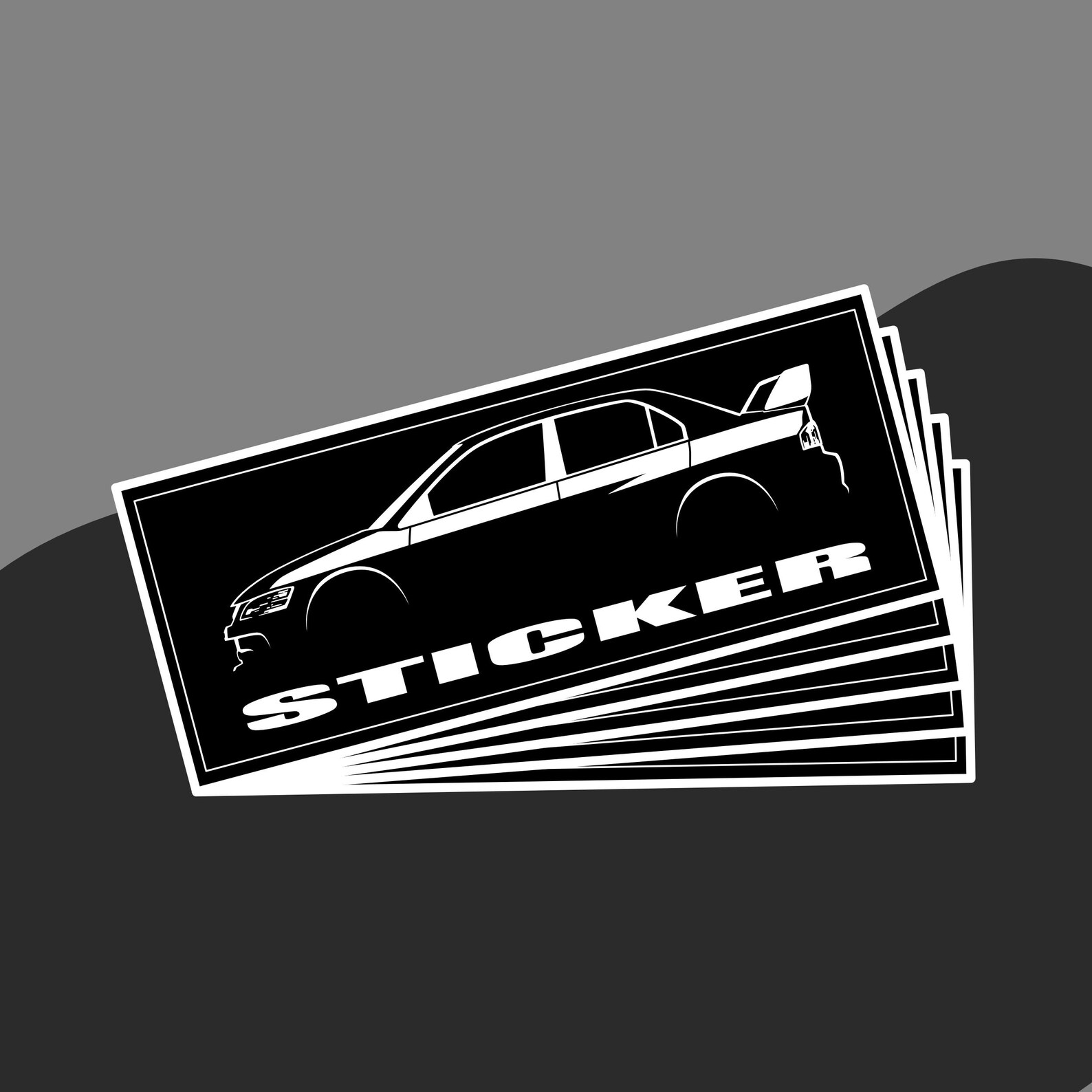 Lancer Evo IX Car Silhouette SVG PNG for Cutting, Print, Cricut ...