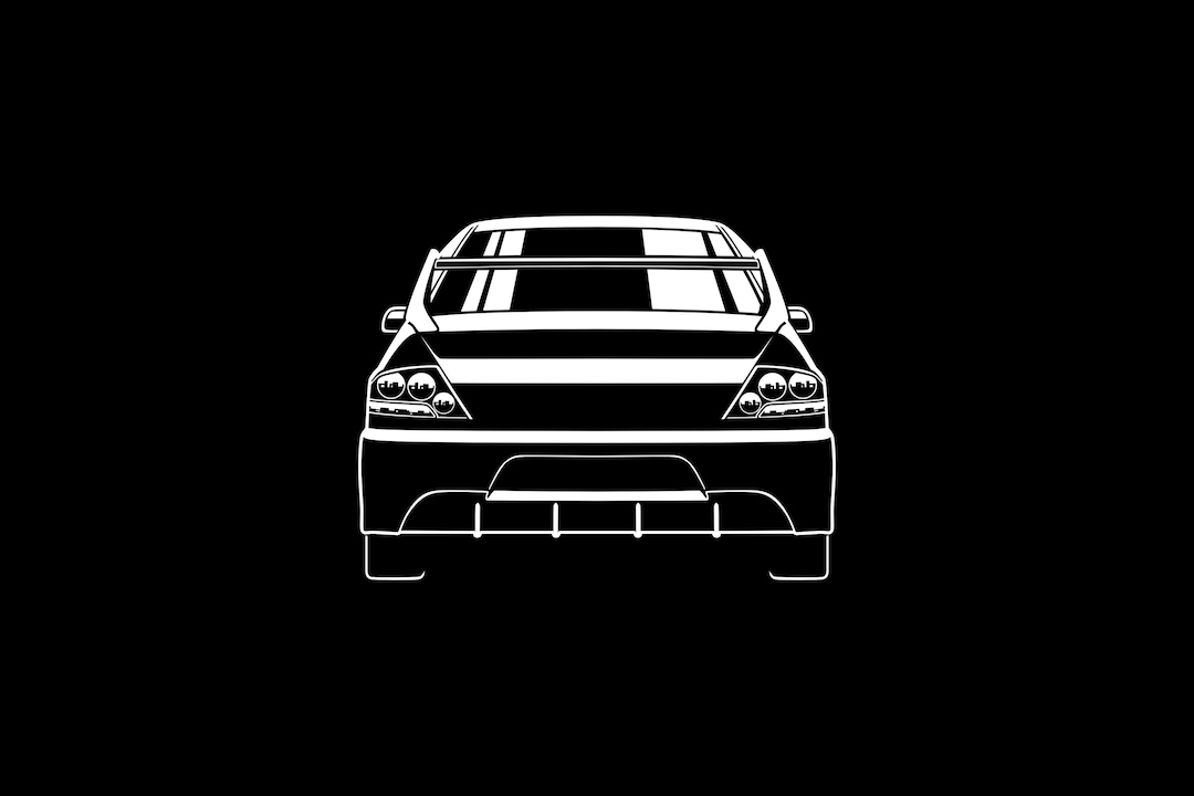 Lancer Evo VIII Car Silhouette SVG PNG for Cutting, Print, Cricut ...
