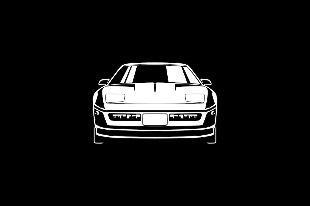 Corvette C4 Car Silhouette SVG PNG for Cutting, Print, Cricut, Sticker ...