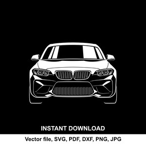 M2 Car Silhouette: SVG PNG Vector (digital Download) - Etsy