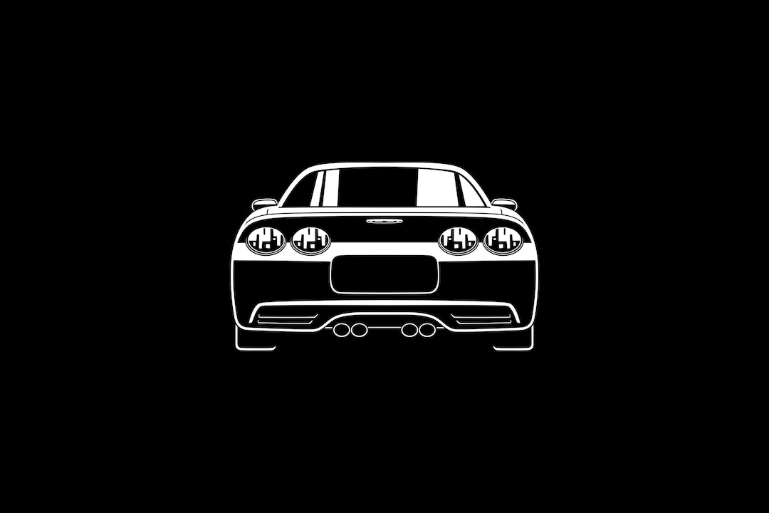 Corvette C5 Car Silhouette SVG PNG for Cutting, Print, Cricut, Sticker ...