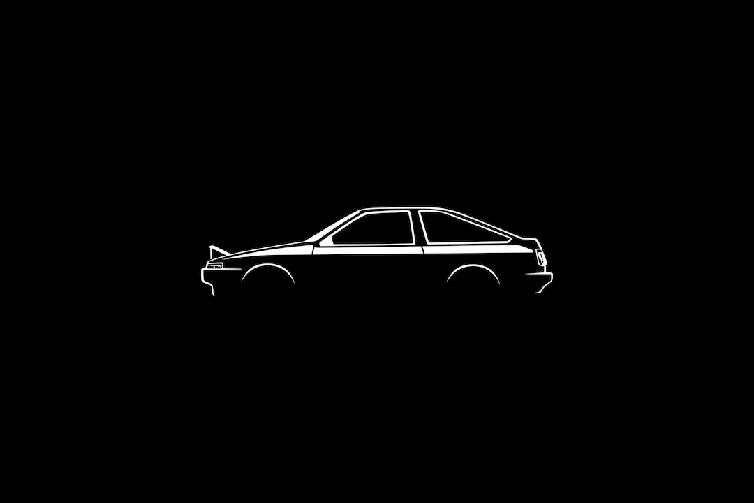 AE86 Car Silhouette SVG PNG for Cutting, Print, Cricut, Sticker - Etsy