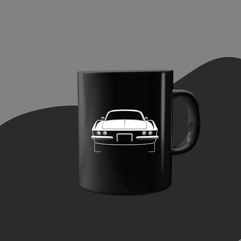 Corvette C1 Car Silhouette SVG PNG for Cutting, Print, Cricut, Sticker ...