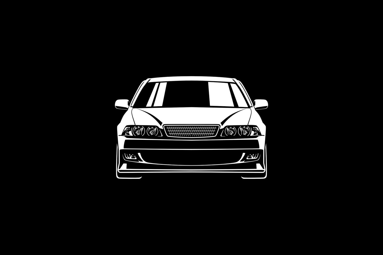 Chaser JZX100 Car Silhouette SVG PNG for Cutting, Print, Cricut ...