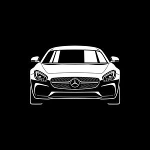 AMG Sls Car Silhouette SVG PNG for Cutting, Print, Cricut, Sticker ...