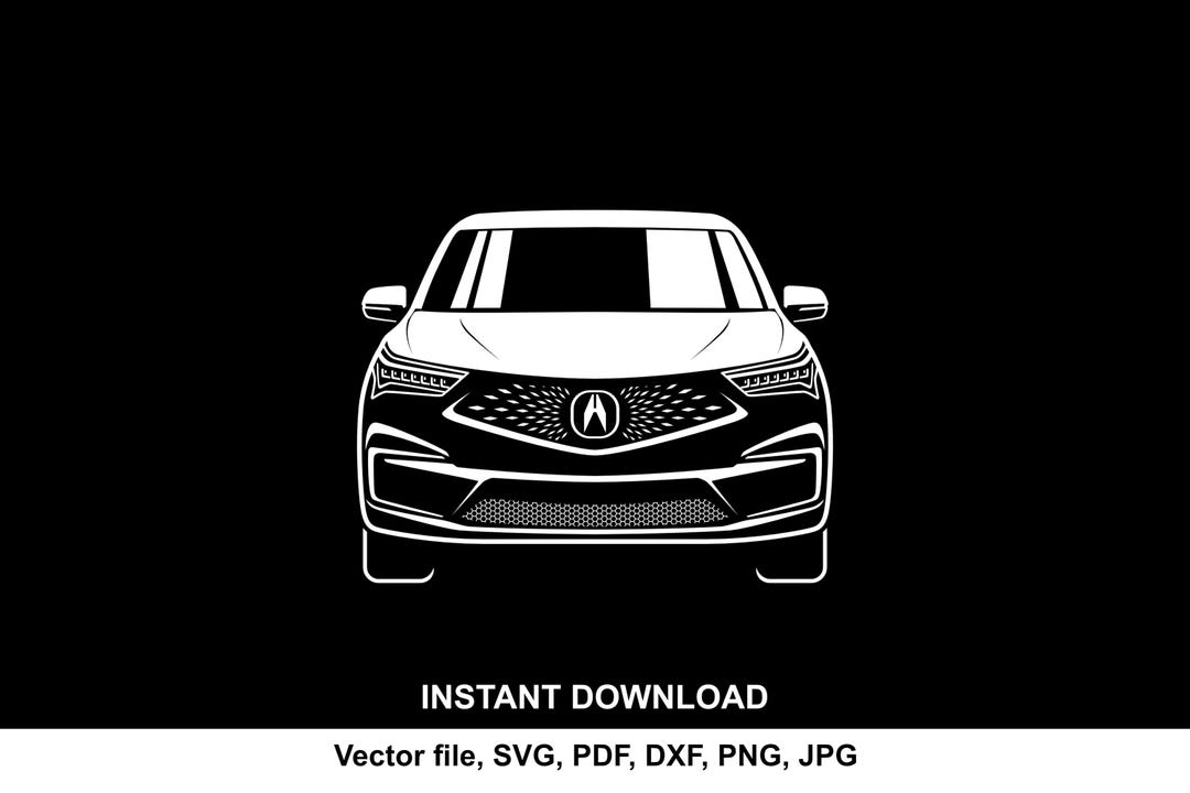 2021 Acura RDX SVG, Silhouette, Car Vector, File for Cricut & Laser ...