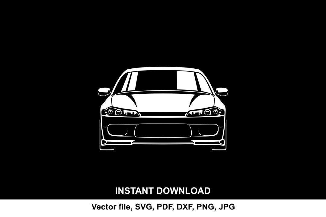 Silvia S15 Auto Silhouette SVG PNG: Cricut, Aufkleber (Digitaler ...
