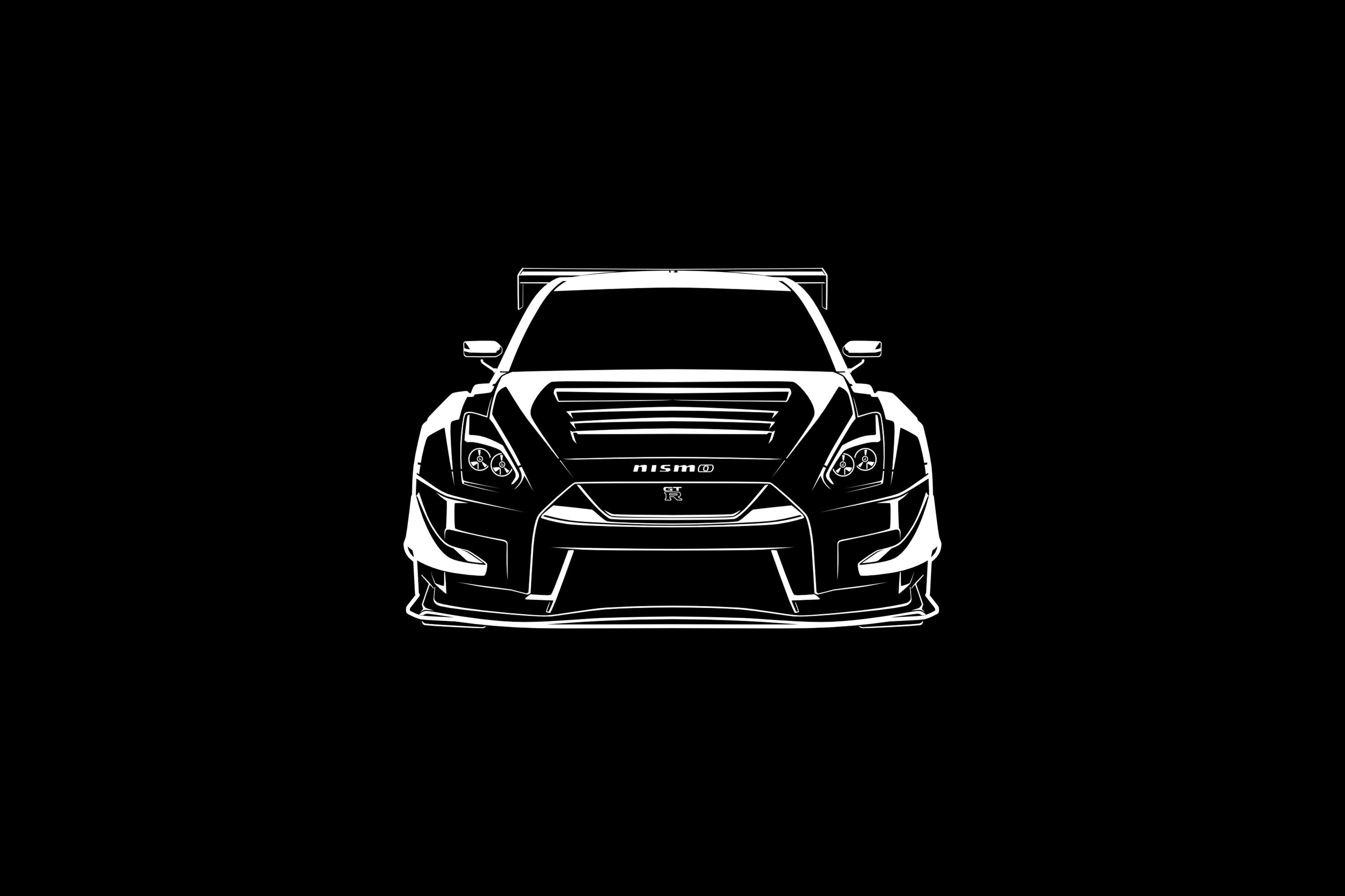 GTR R35 Nismo Car Silhouette SVG PNG for Cutting, Print, Cricut ...