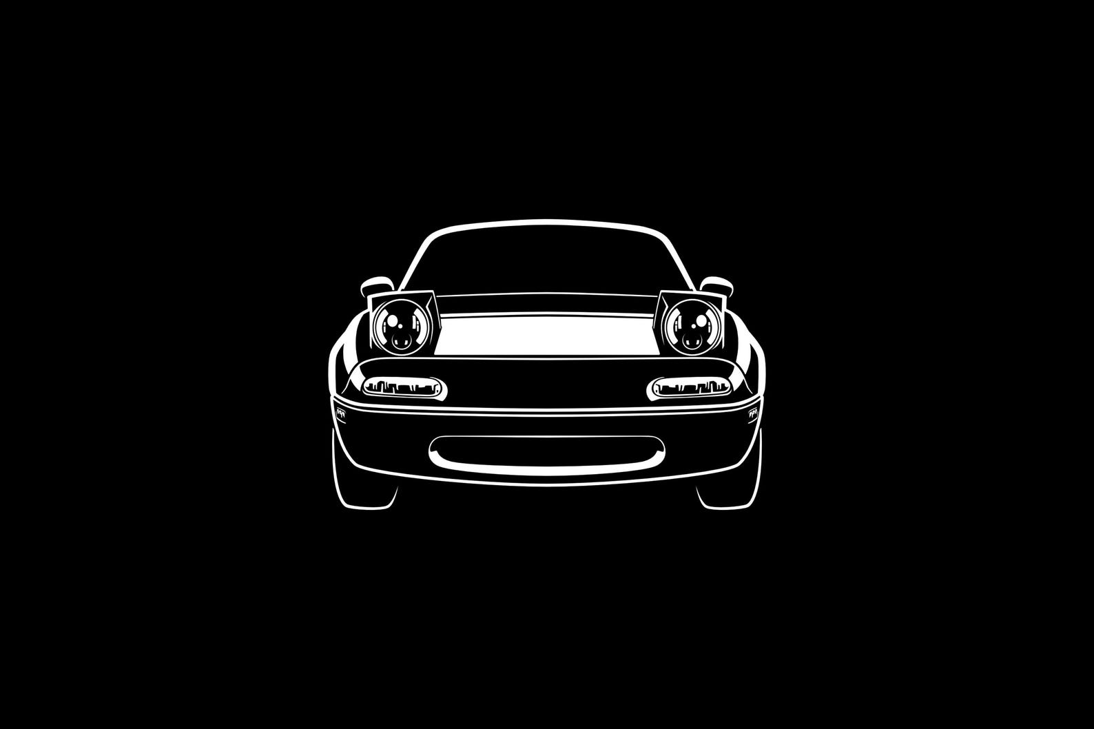 Miata Car Silhouette SVG PNG for Cutting, Print, Cricut, Sticker - Etsy