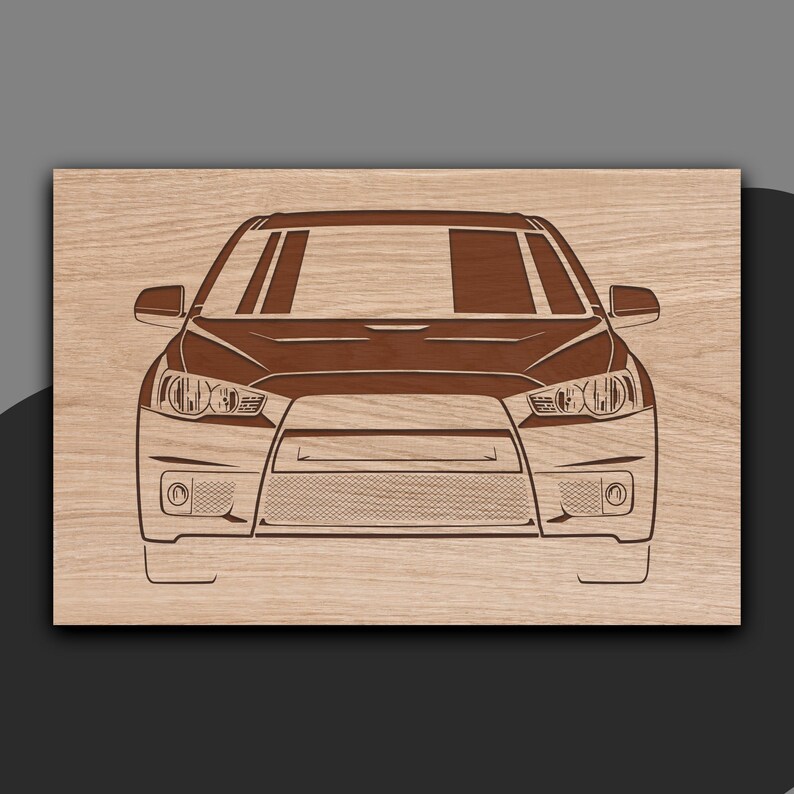 Lancer Evo X Car Silhouette: SVG PNG Clipart for Cricut Cut File ...