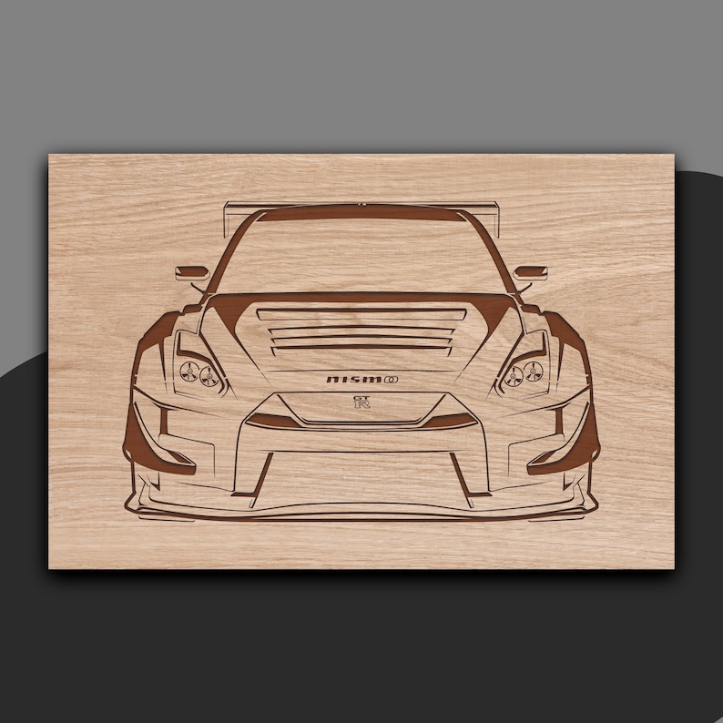 GTR R35 Nismo Car Silhouette SVG PNG for Cutting, Print, Cricut ...