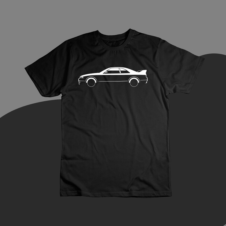 Skyline GTR R33 Car Silhouette: SVG Vector File for Cutting (digital ...