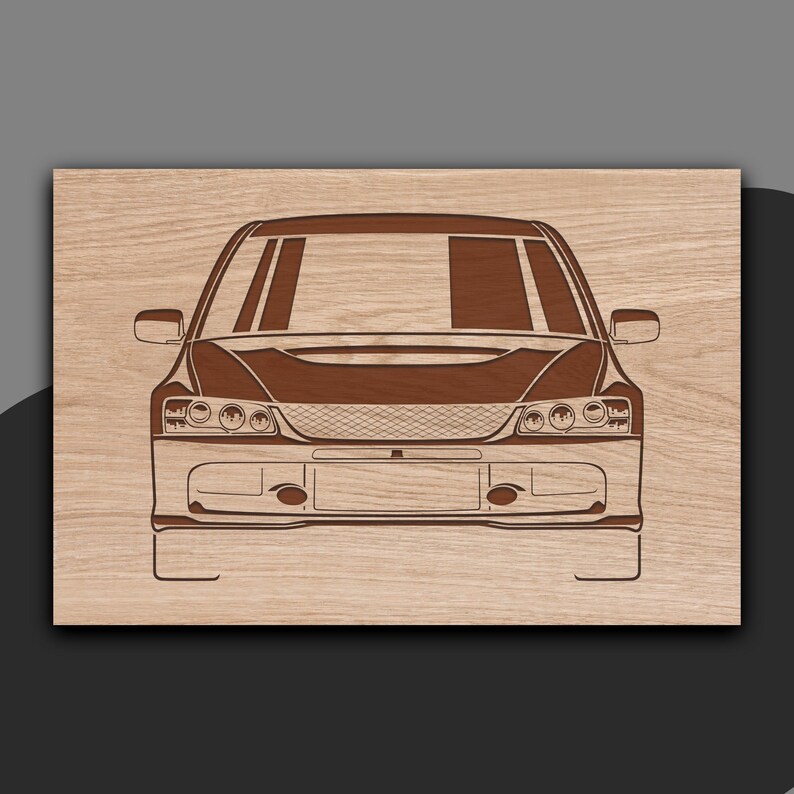 Lancer Evo VIII Car Silhouette: SVG PNG for Cricut Cut File (digital ...