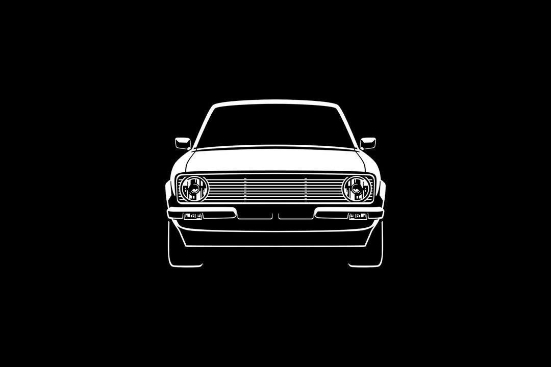 Escort MK2 1980 Car Silhouette SVG PNG for Cutting, Print, Cricut ...
