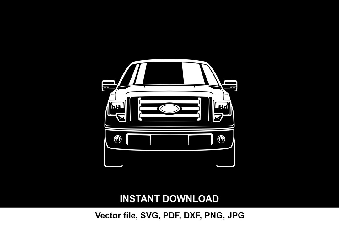 2010 F150 Car Silhouette: SVG PNG Clipart for Cricut (digital Download ...