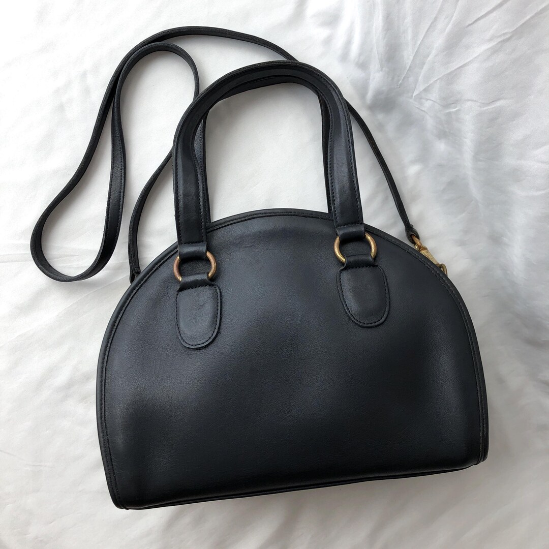 Vintage Coach Chadwick Satchel 9928 Navy Leather Bag Made in USA Pre ...