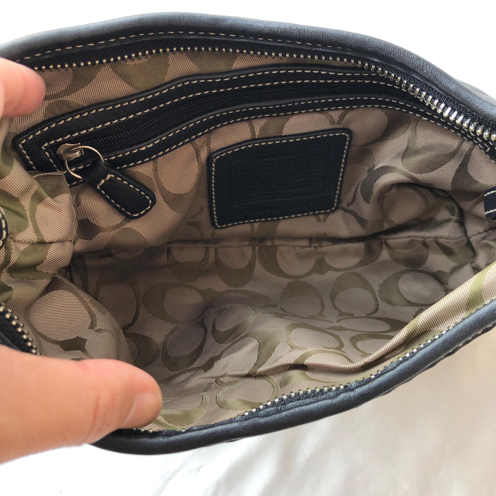 Vintage Coach Soho Bag 9541 Black Leather Small Shoulder Hobo Bag Purse ...