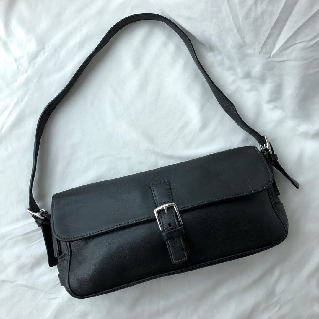 Vintage Coach 7784 Hamptons East West Black Leather Shoulder Bag Purse Y2K 2001 - Etsy