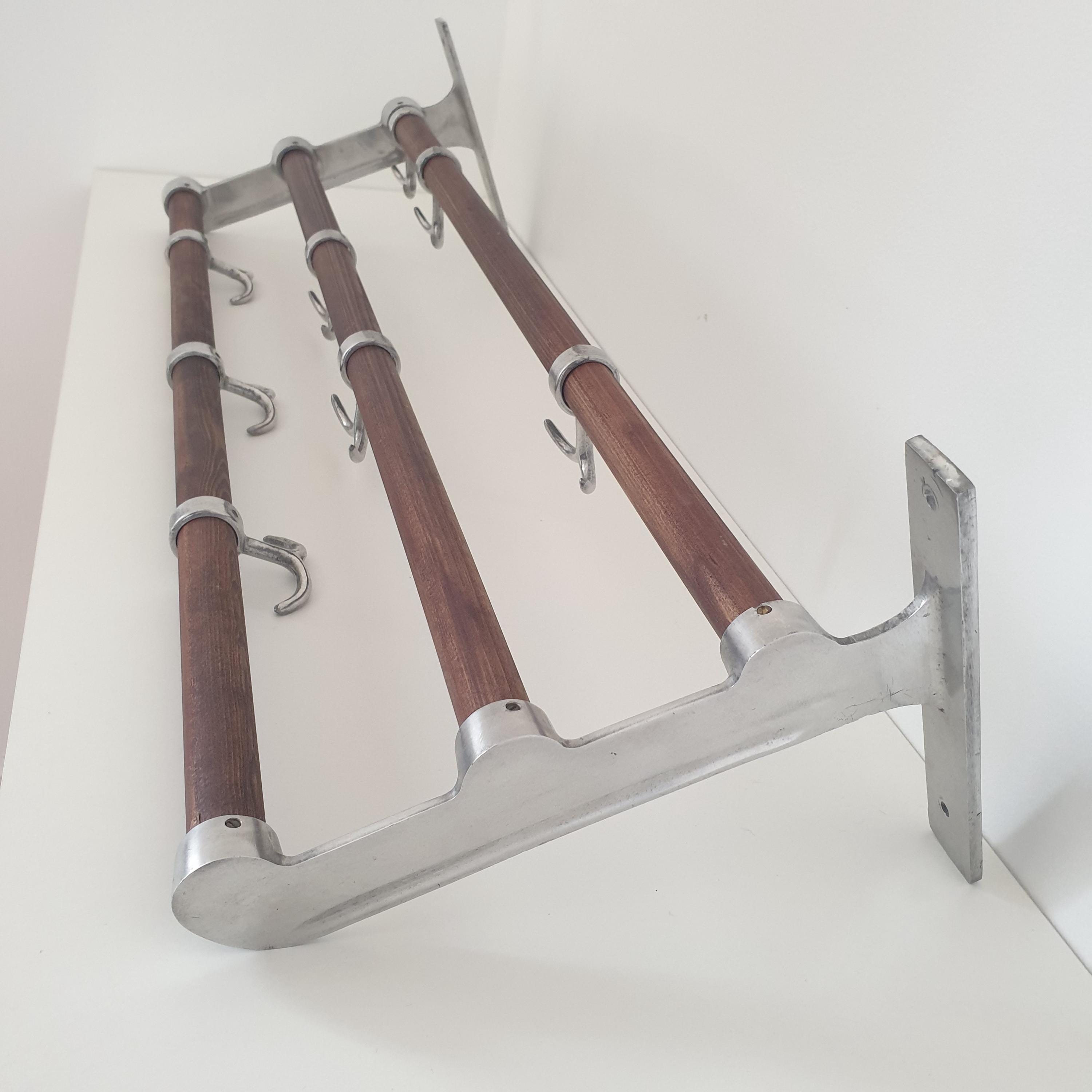 Vintage Swedish Hat Rack | Mid Century Wall Hat Shelf | Scandinavian ...