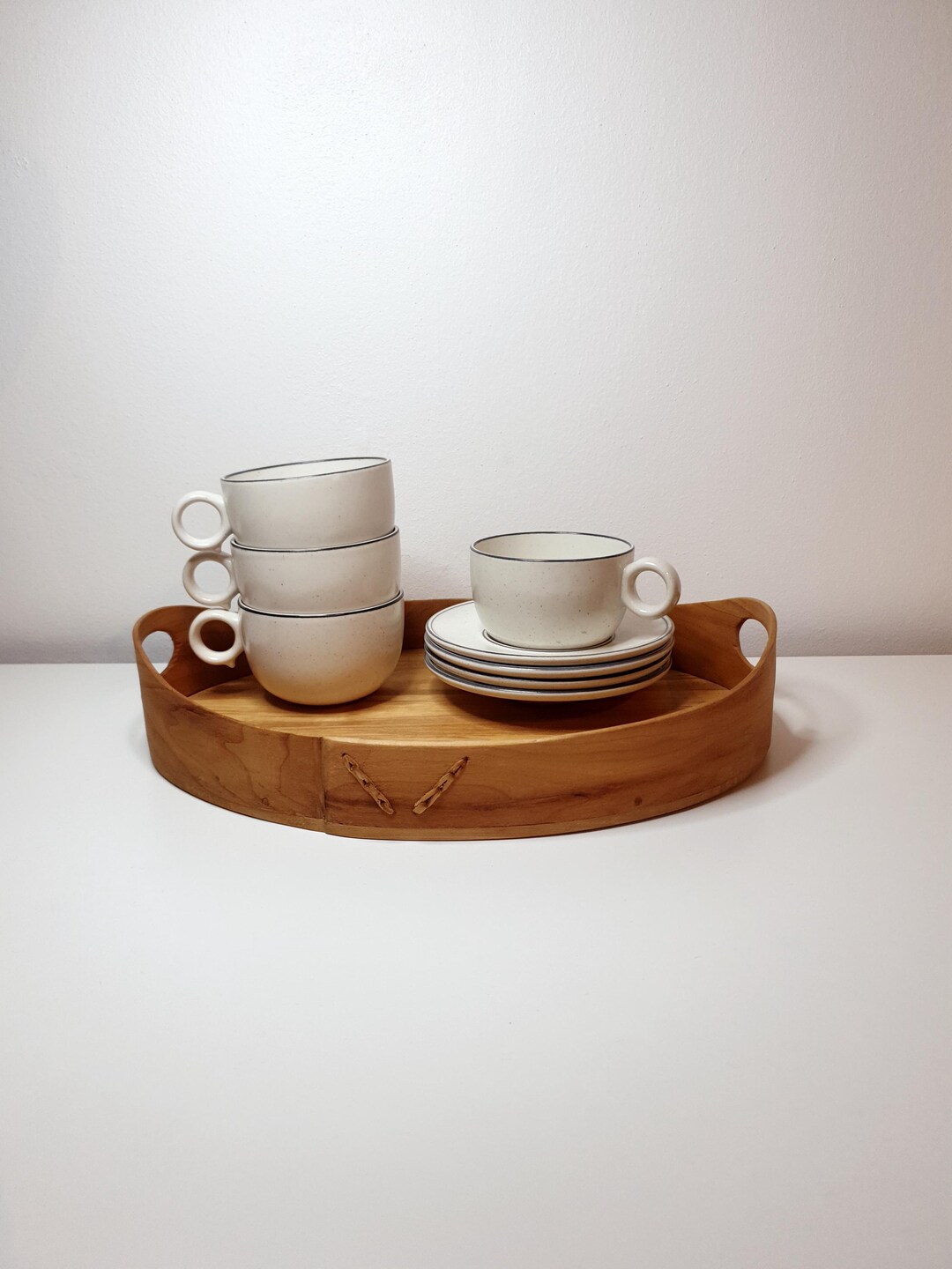 Stig Lindberg Gustavsberg Birka Coffee Cups and Saucer Set of 4 Swedish ...